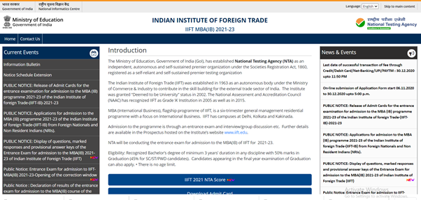 IIFT Result 2022 (Released) by IIFT NTA, Check Cut Off, Scorecard - MBA ...